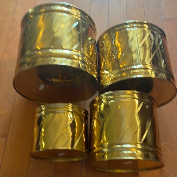 Accents | Vintage Brass Nesting Planters Set Of 4 Moroccan | Poshmark